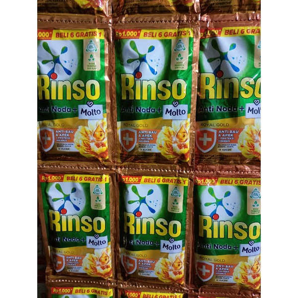 Jual RINSO CAIR SACHET ROYAL GOLD.14X38ml.( 14 pcs ) | Shopee Indonesia