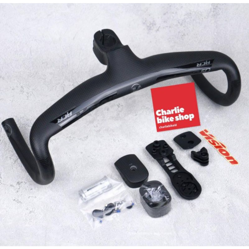 Jual Handlebar Road Carbon Vision Metron 5D ACR 3K Integreted Aero Bar ...