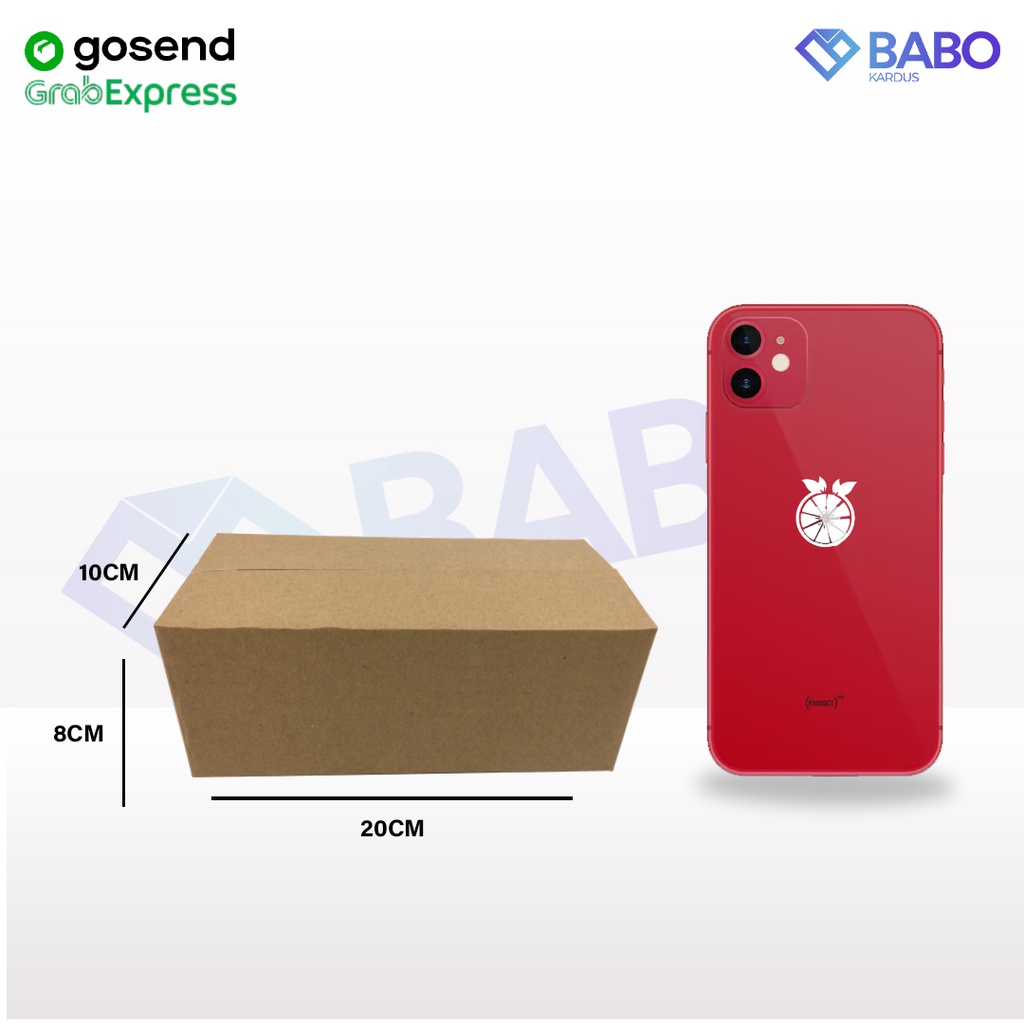Jual Kardus Polos Box Karton Murah Kardus HP Handphone 20 x 10 x 8 ...