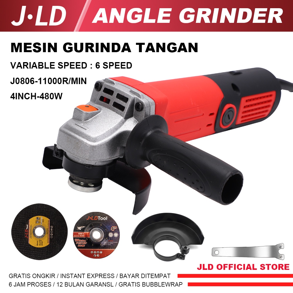 Jual JLD MESIN GERINDA VARIABLE SPEED - ANGLE GRINDER 4 INCH - MESIN GURINDA 4" - MESIN POTONG ...