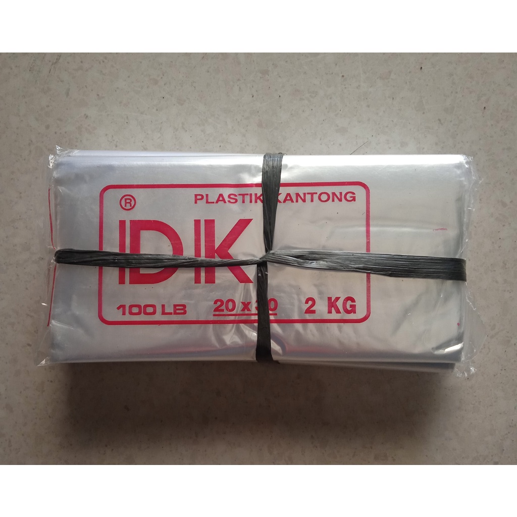 Jual DK 2 KG kantong plastik bening idik ukuran 2 KG ISI 100 LEMBAR 1 ...