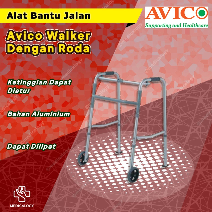Jual Avico walker dengan roda | Shopee Indonesia