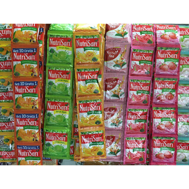 Jual NUTRISARI bubuk minuman Jus renceng 10x14 gram | Shopee Indonesia