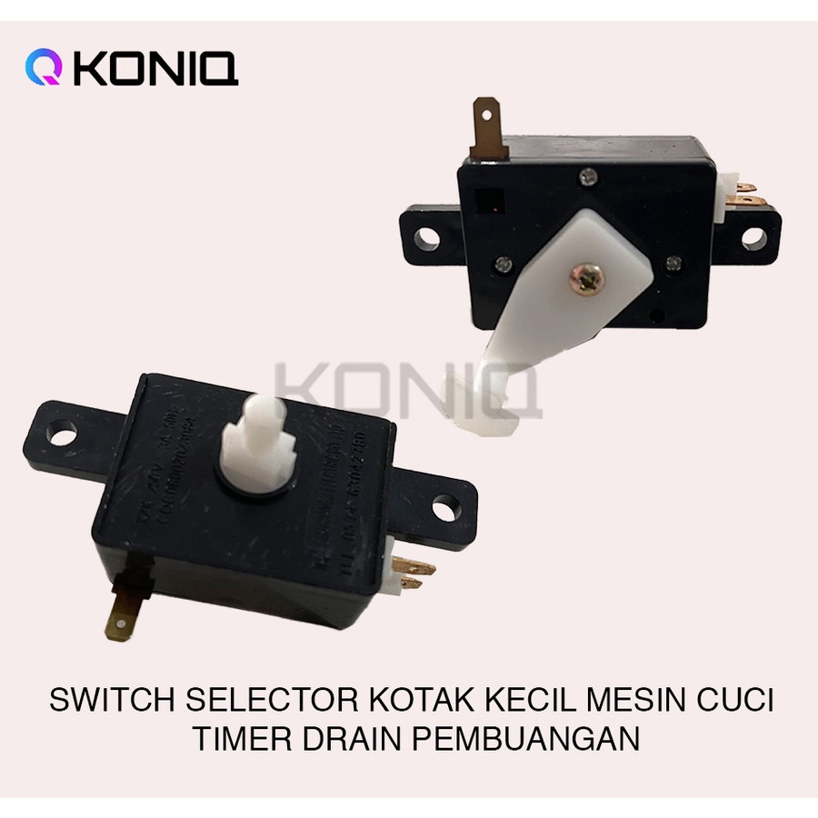 Jual SWITCH SELECTOR KOTAK KECIL MESIN CUCI / TIMER SWITCH DRAIN ...