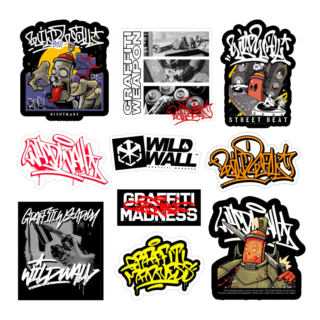 Jual STICKER PACK WILDWALL SP13 STICKER SLAP | Shopee Indonesia