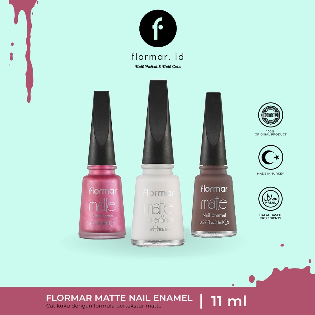 Jual Kutek Flormar Matte Nail Enamel (M43-M01-M25-M12) | Shopee Indonesia