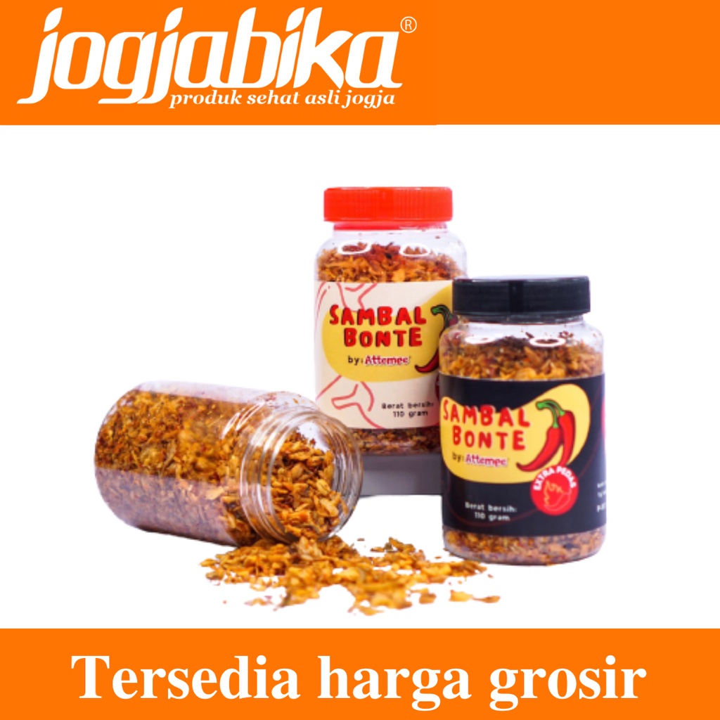 Jual Attempe Sambel Bonte Abon Teri Tempe Kedelai Lokal Non GMO 110 g ...