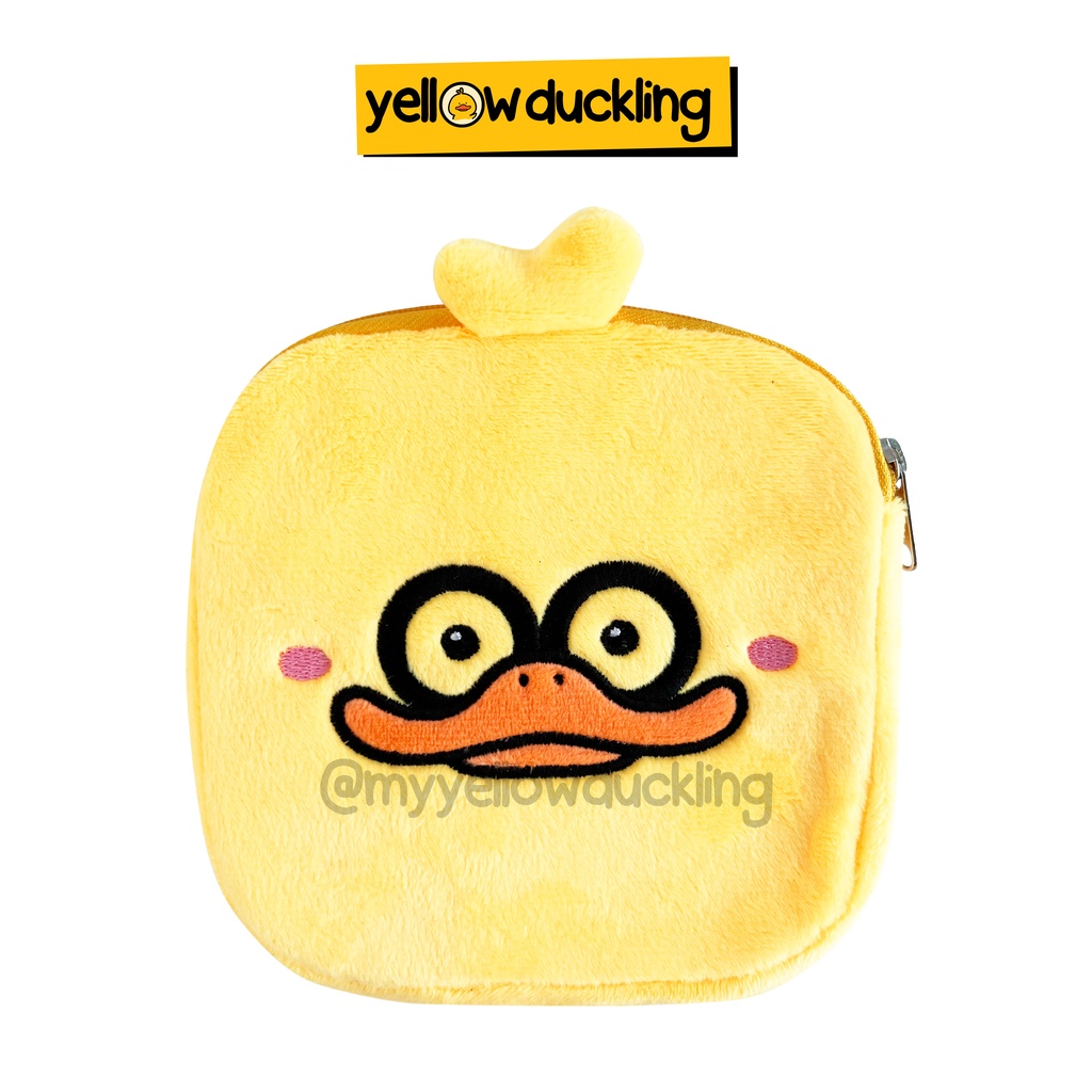 Jual DOMPET KOTAK BESAR - POUCH ITIK KACAMATA - YELLOW DUCKLING MR ITIK ...