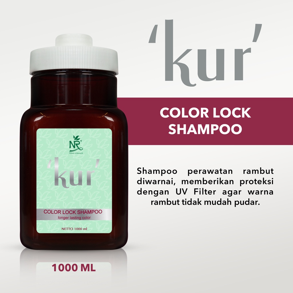 Jual KUR - Color Lock Shampoo - Shampoo Khusus Rambut Diwarnai - 1000 ...