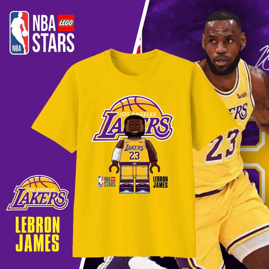 Jual Kaos Lego X NBA | Lebron James bahan Cotton combed 30s untuk Anak ...