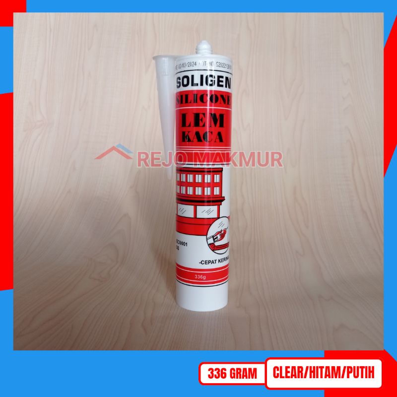Jual Lem Kaca/Lem Soligen/Lem Sealant Bening/Clear Hitam Putih | Shopee ...