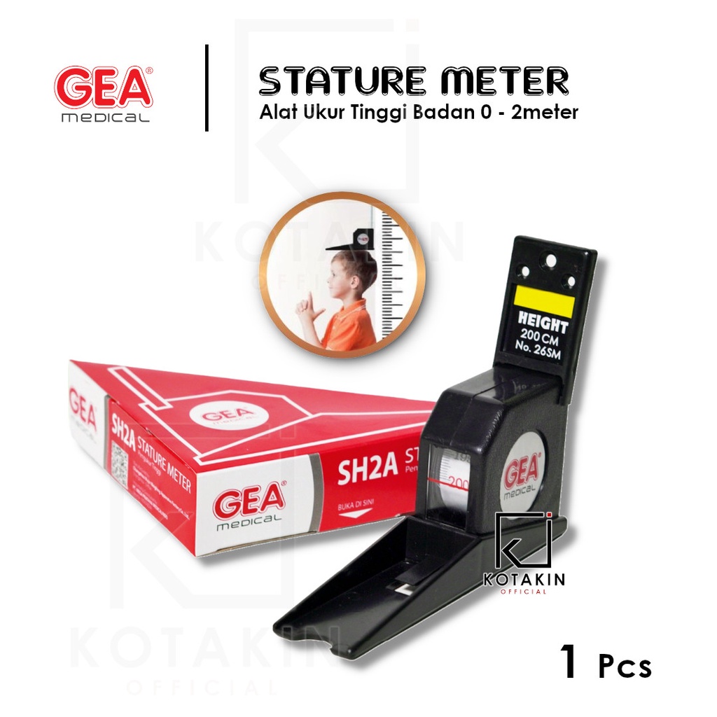 Jual Stature Meter GEA / Onehealth - Meteran - Pengukur Tinggi Badan ...