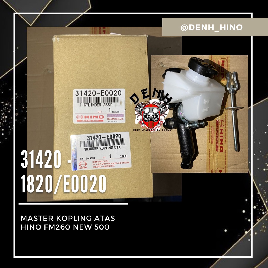 Jual 31420 - 1820/E0020 Master Cylinder / Master Kopling Atas Hino FM260 NEW 500 Asli Hino ...