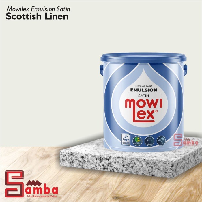 Jual Produk Terbaik] MOWILEX EMULSION SATIN - SCOTTISH LINEN 20 LTR ...