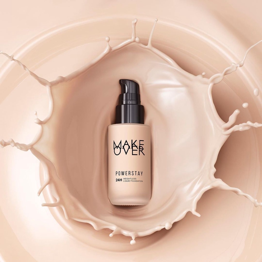 Jual MAKE OVER Powerstay 24H Weightless Liquid Foundation 40 ml ...