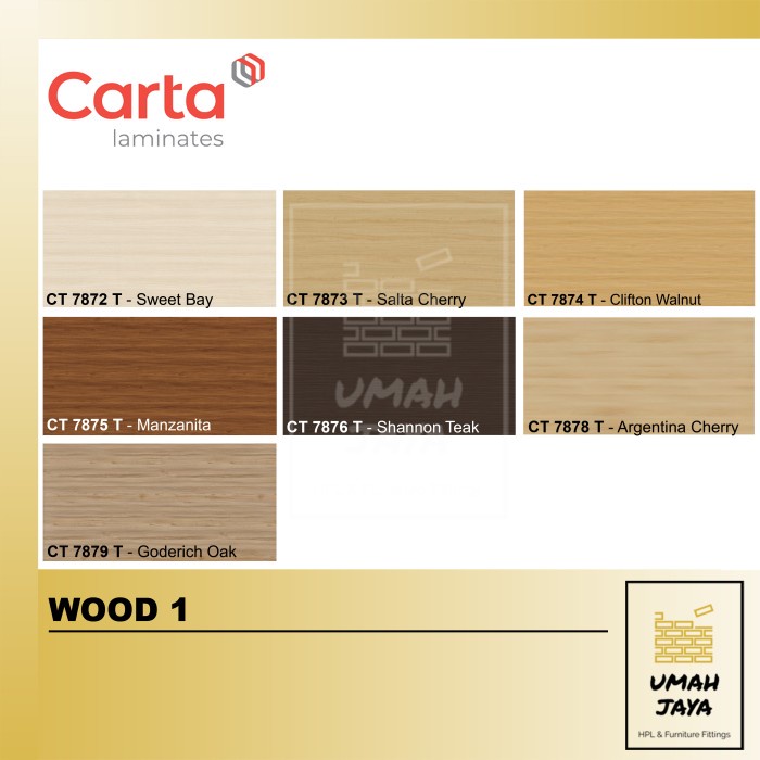 Jual CARTA HPL WOOD TYPE 7XXX (T) - (15) | Shopee Indonesia