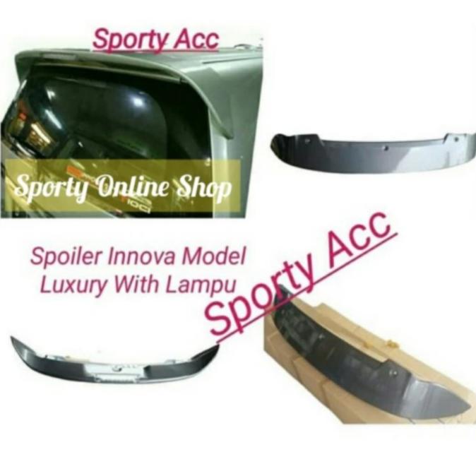 Jual Spoiler Innova Model Luxury Plus Warna+ Lampu | Shopee Indonesia