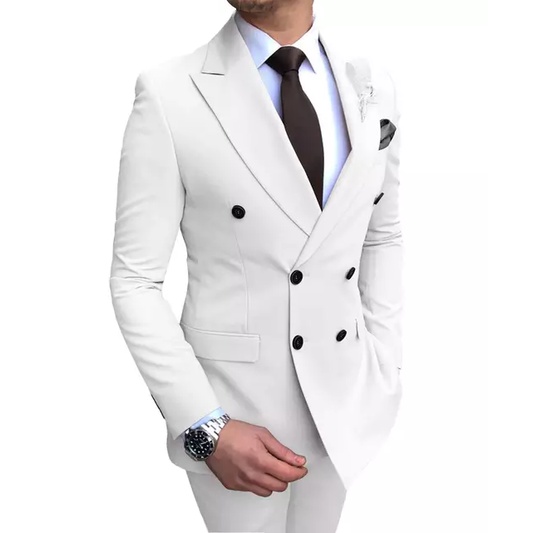 Jual SILAS SETELAN JAS DOUBLE BREASTED SEMI WOOL blazer pria / setelan jas pria / jas pria ...