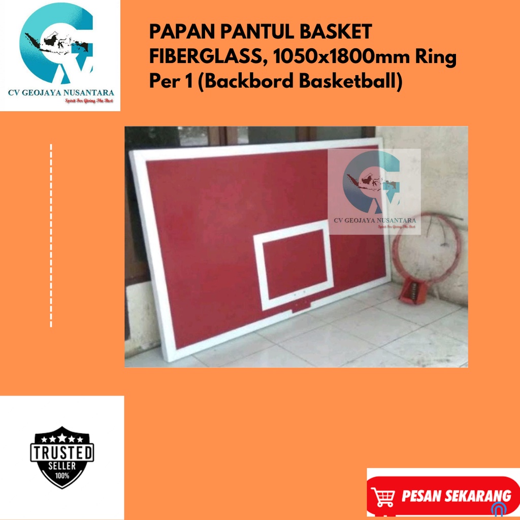 Jual PAPAN PANTUL BASKET FIBERGLASS, 1050x1800mm Ring Per 1 (Backbord ...
