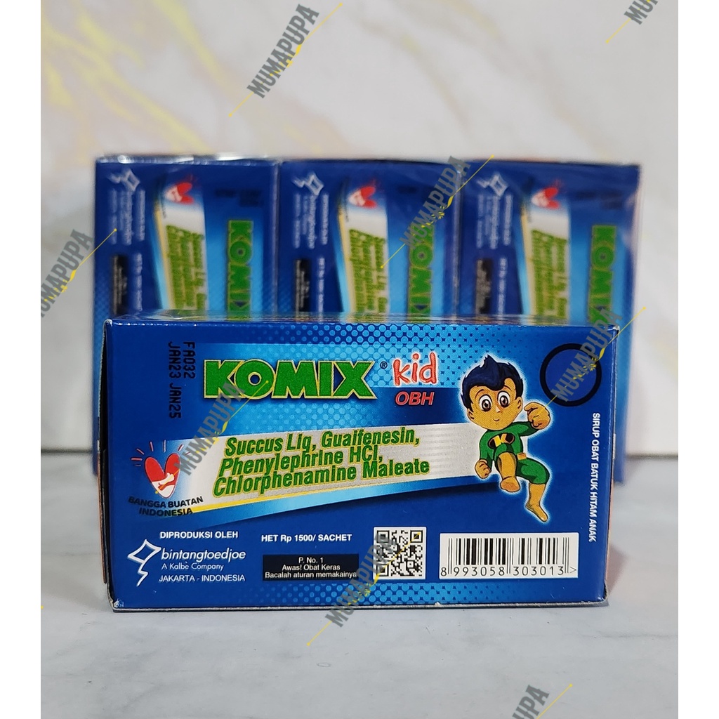Jual Komix Kids OBH 1 box isi 10 Sachet | Shopee Indonesia