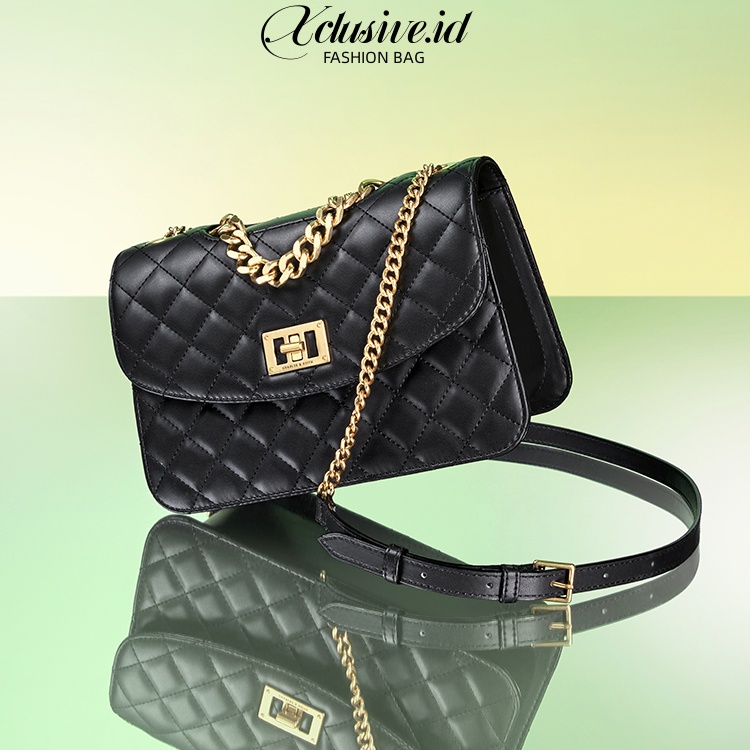 Jual CK TAS SELEMPANG TAS BAHU WANITA CHANNEL STYLE DENGAN TALI RANTAI ...