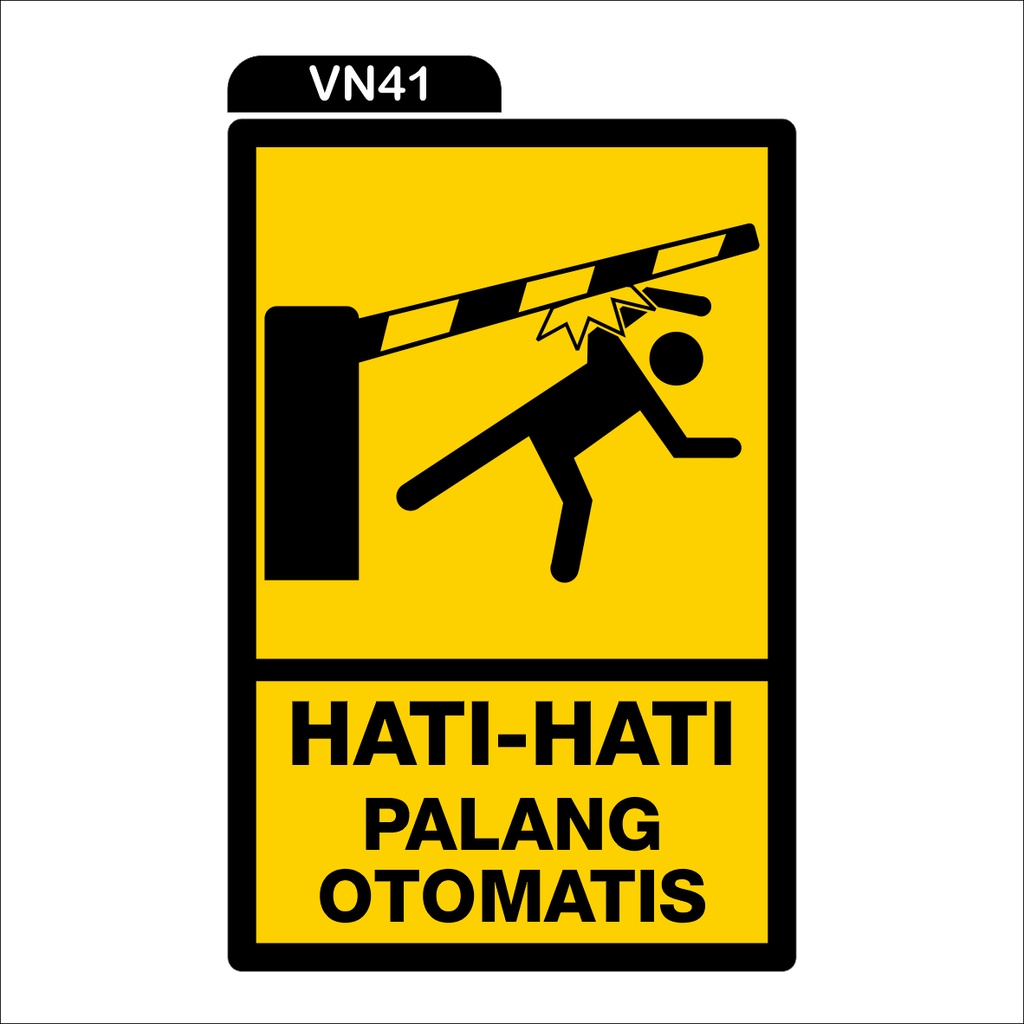 Jual RAMBU HATI-HATI PALANG OTOMATIS 40x60 CM | Shopee Indonesia