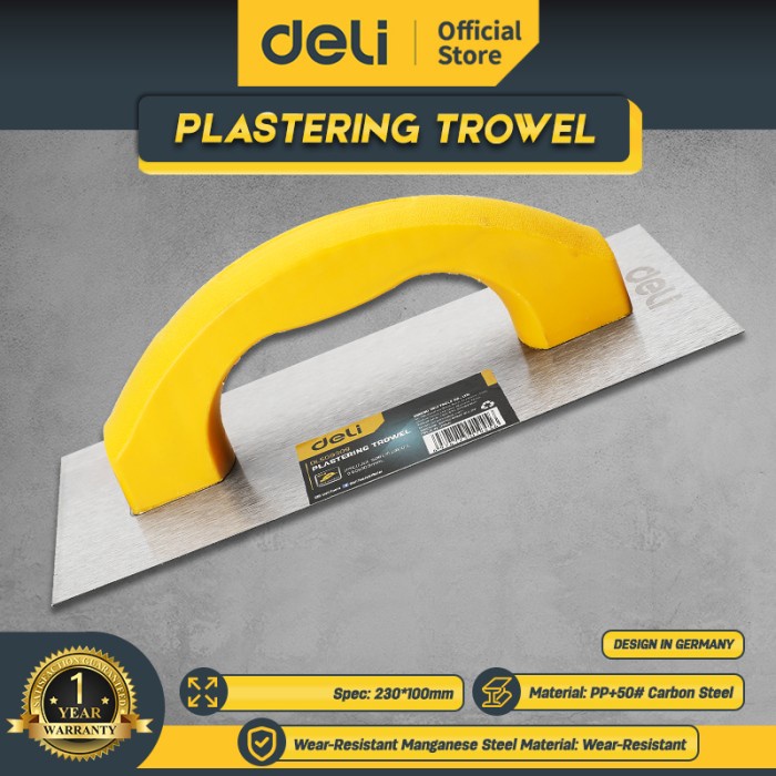 Jual Deli Plastering trowel / Deli Roskam / Raskam / Penghalus Tembok Dinding Carbon Steel ...