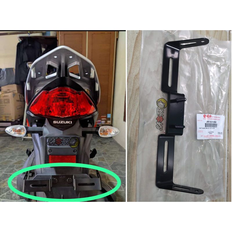 Jual bracket braket plat nomor nomer belakang Suzuki address eropa ori ...