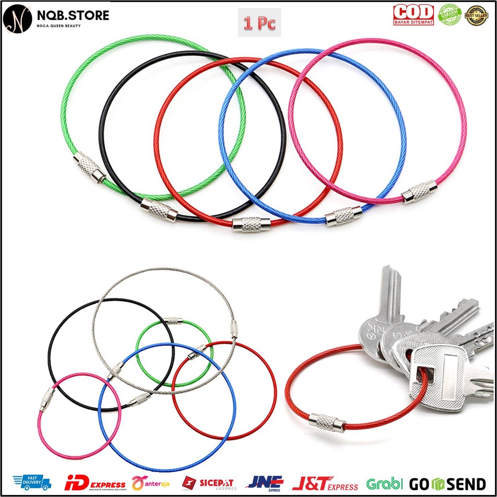 Jual NQB - Tali Carabiner Stainless Steel PUTAR Carabine Gantungan ...