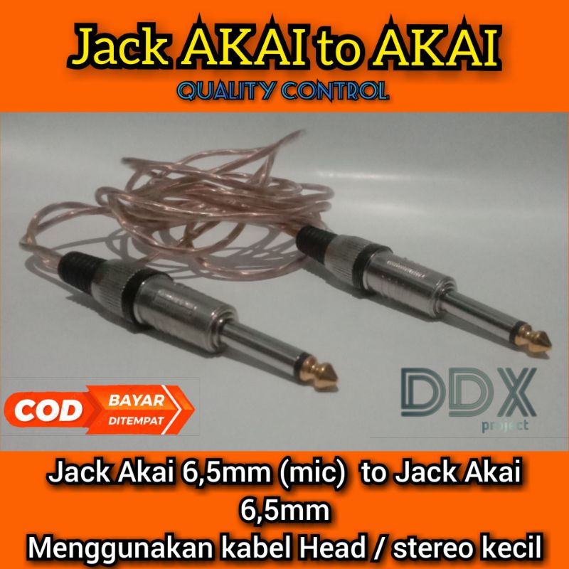Jual KABEL HEAD JACK AKAI TO AKAI / KABEL SKEREM / KABEL MIXER / POWER ...
