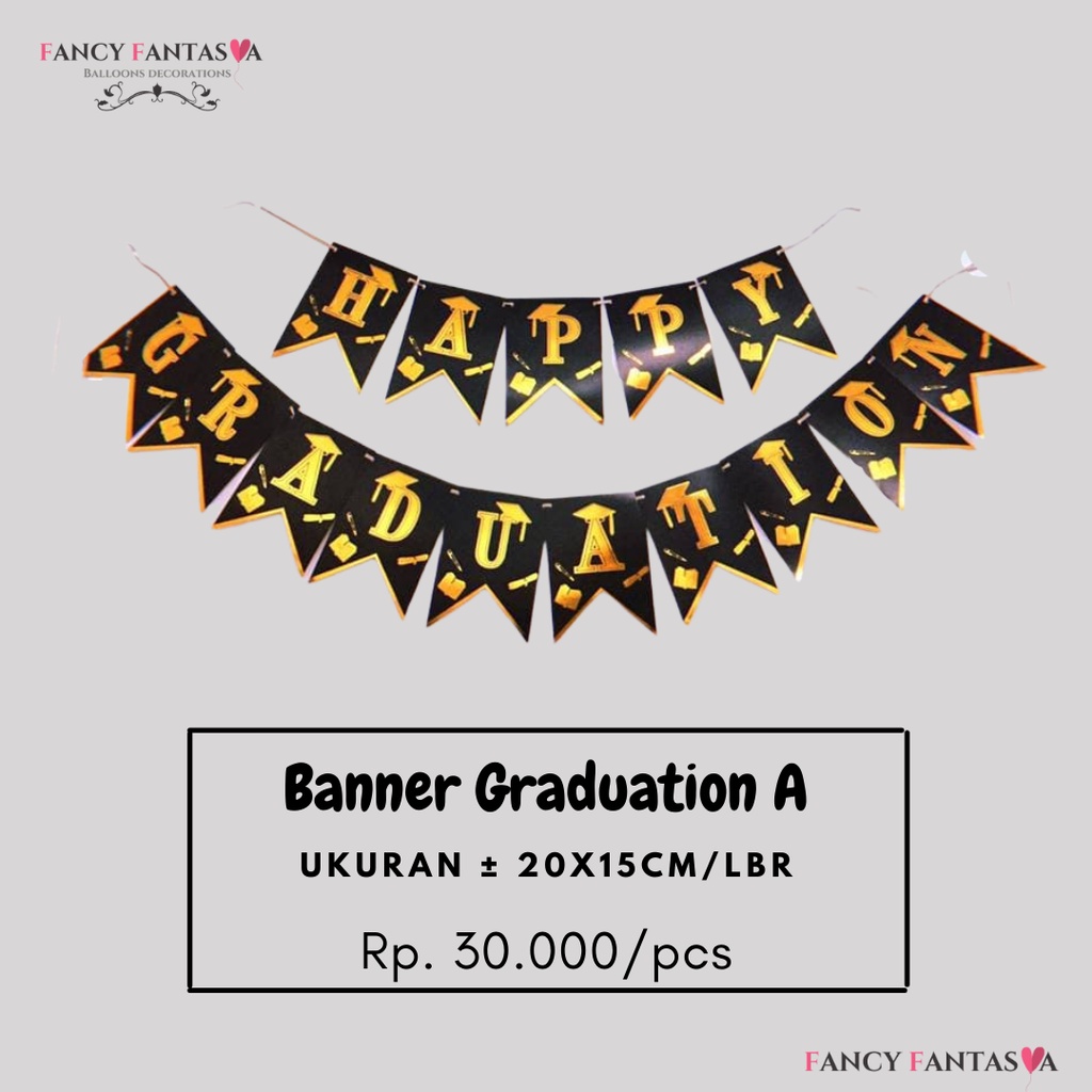 Jual Banner Happy Graduation (Wisuda) | Shopee Indonesia