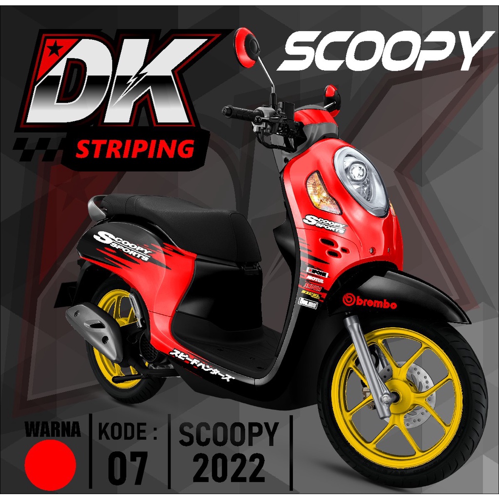 Jual Decal scoopy 2022 / STIKER SCOOPY 2022 / Decal Scoopy full body ...