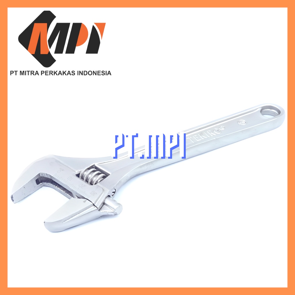 Jual Kunci Inggris Tekiro Adjustable Wrench Spanner Chrome 6" | 8" | 10 ...