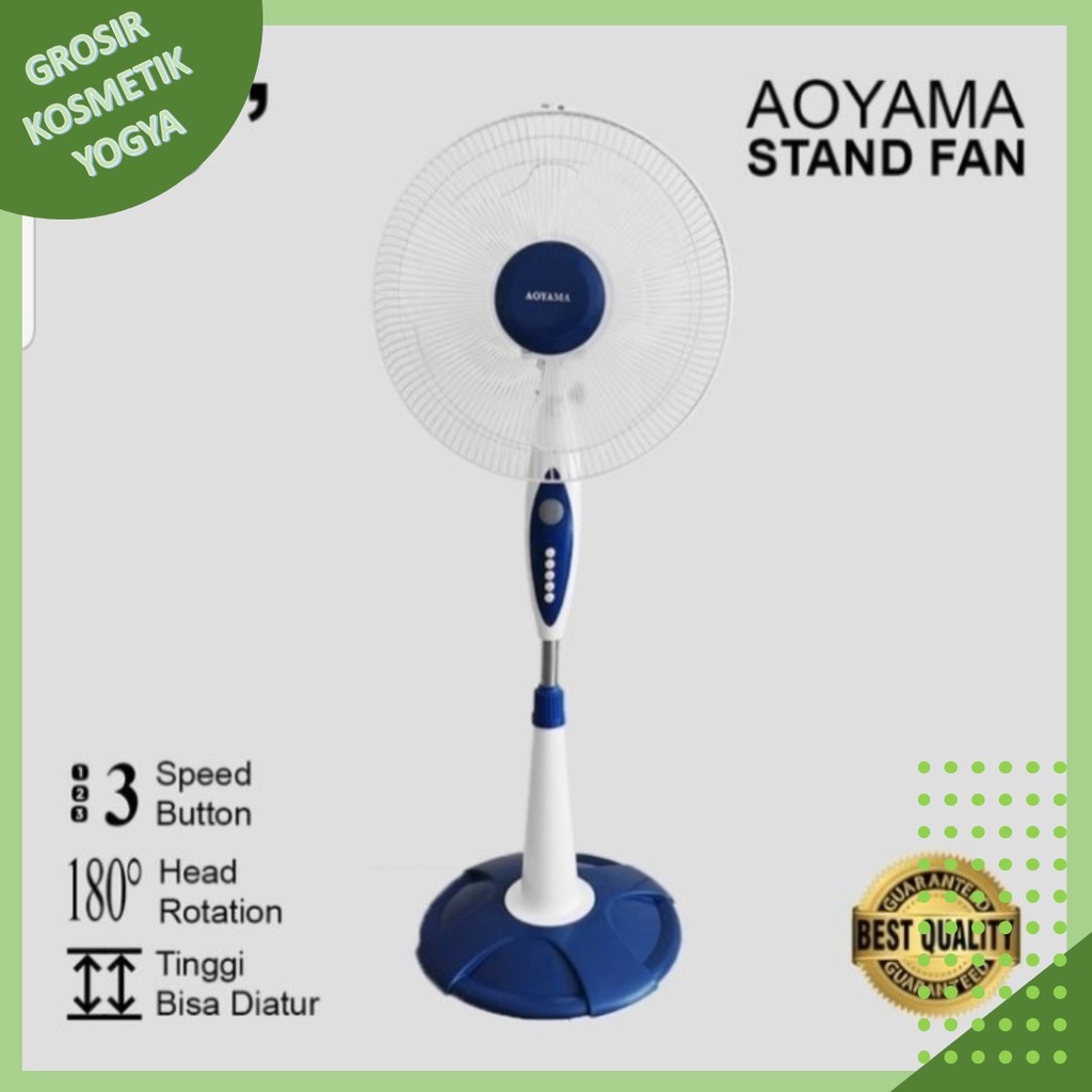 Jual Kipas Angin Berdiri Stand Fan AOYAMA 16 INCH STANDFAN Anti berisik ...