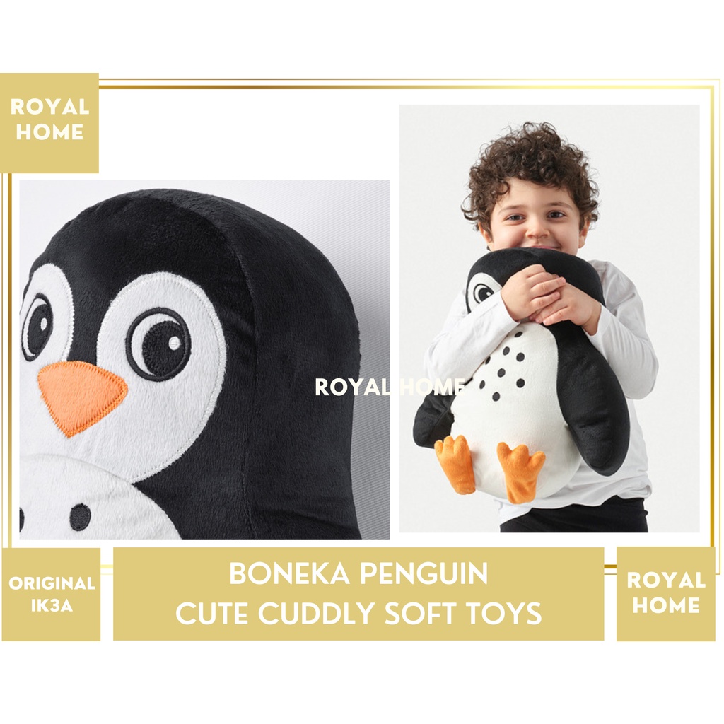 Jual Boneka Penguin Cute Cuddly Soft Toys Boneka Bantal Anak BLAVINGAD ...