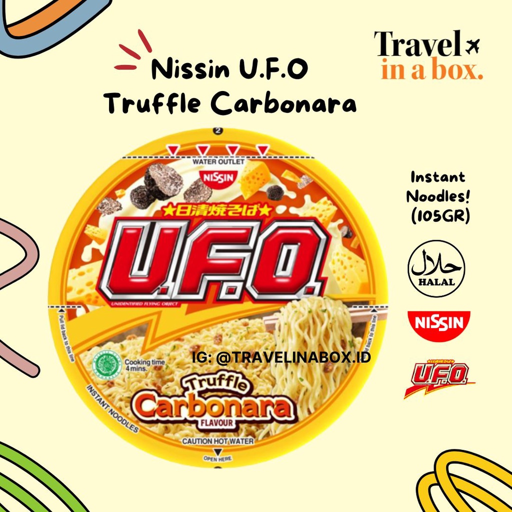 Jual Nissin UFO Truffle Carbonara Instant Noodles (Snack Import) Mie ...