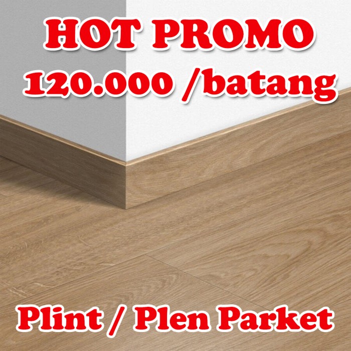 Jual Floor Plint Parket / Plen List Parket / List Spc / List Tangga | Shopee Indonesia