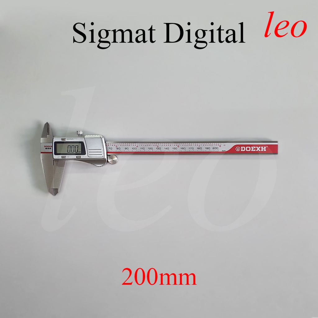 Jual DOEXH Sigmat Digital 200mm 8" Vernier Caliper Jangka Sorong Kaliper 200 mm | Shopee Indonesia