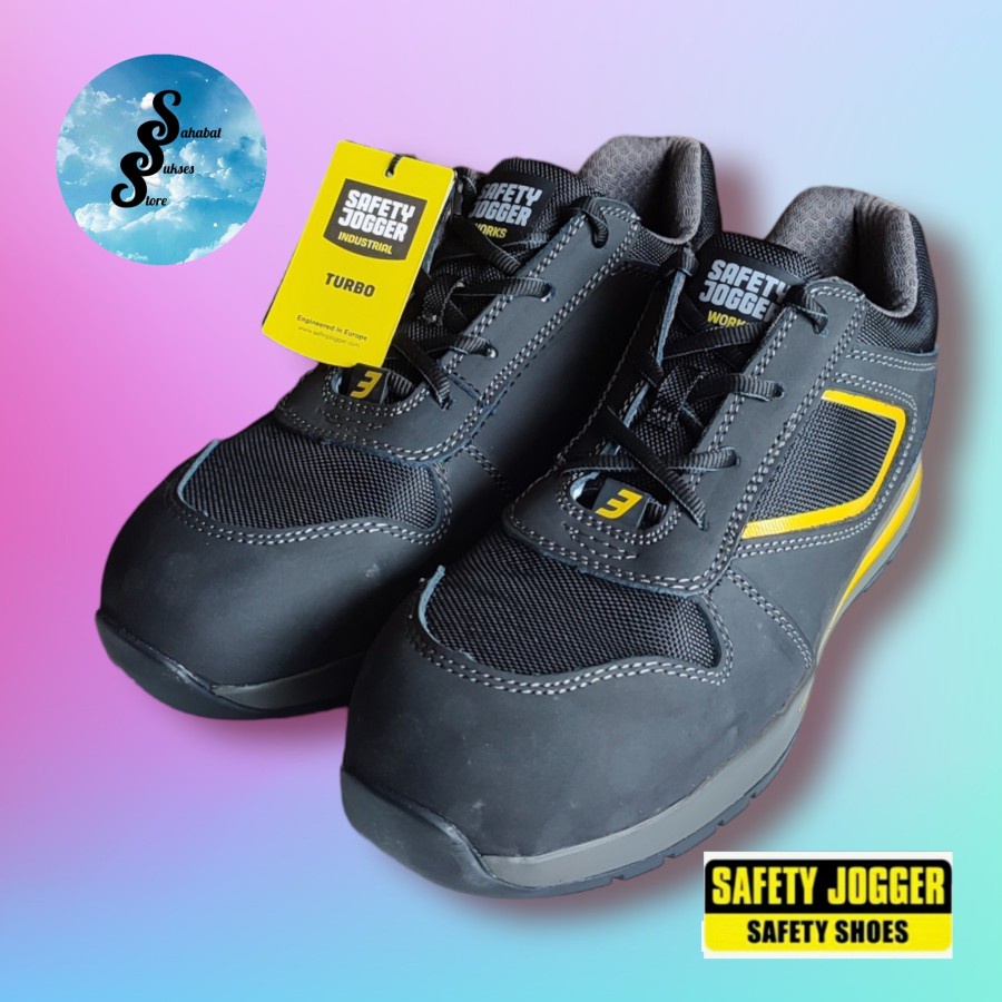Jual SEPATU SAFETY JOGGER TURBO BLACK S3 SRC HRO | Shopee Indonesia