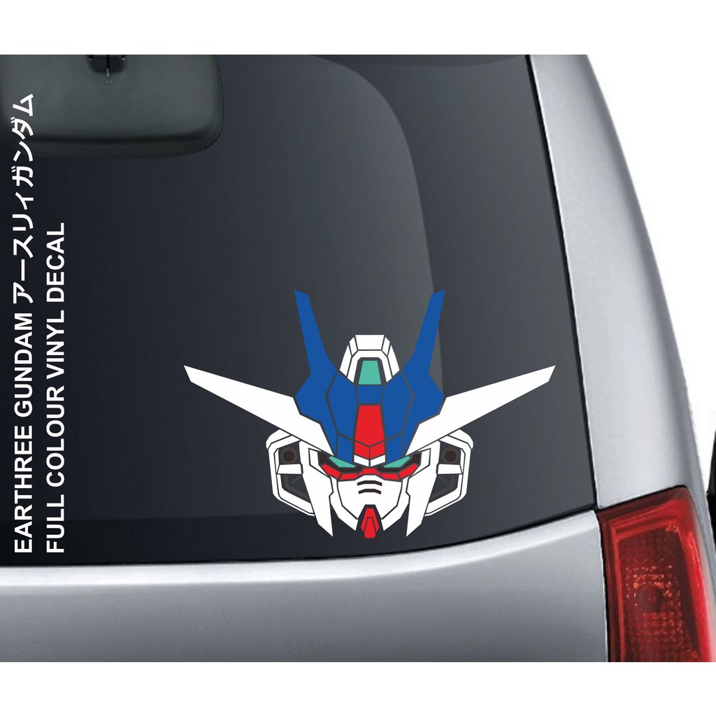 Jual Sticker Mobil Motor Unik Earthree Gundam | Shopee Indonesia