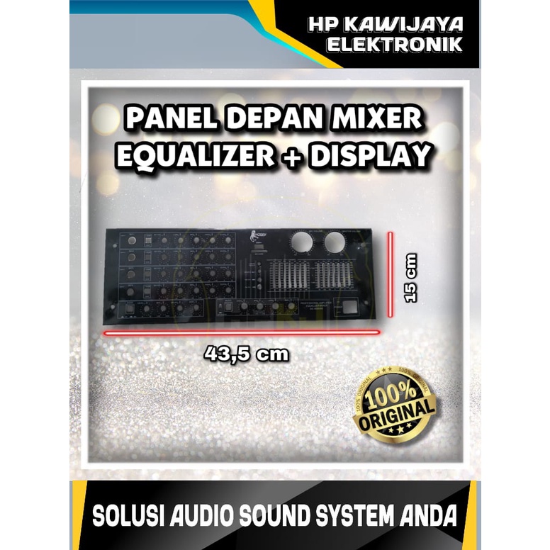 Jual PANEL DEPAN POWER MIXER EQUALIZER + DISPLAY plat depan power mixer ...