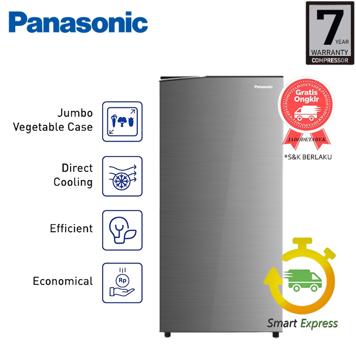 Jual KULKAS PANASONIC NR-AF171S-H / AF171S-H - (1 PINTU / 155 LITER) | Shopee Indonesia