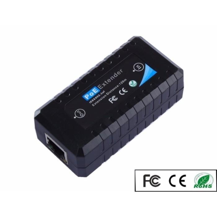 Jual POE Extender IEEE 802.3af / Repeater for CCTV IP Camera about 120 ...