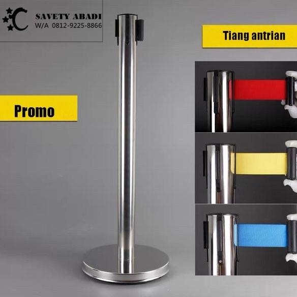 Jual Terbaru !!! Promo Standing Barrier Tiang Antrian Railing Stand ...