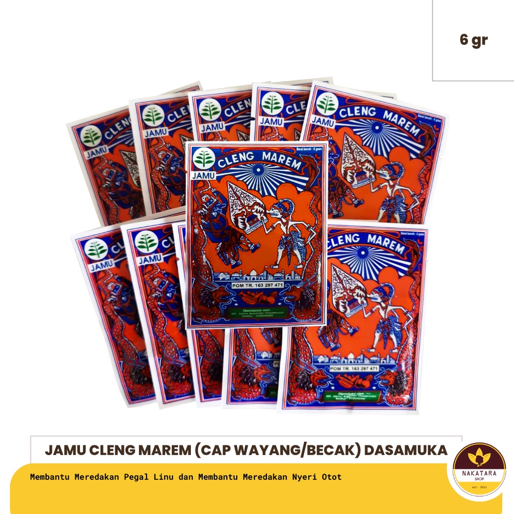 Jual JAMU CLENG MAREM CAP WAYANG ISI 6 GRAM | Shopee Indonesia