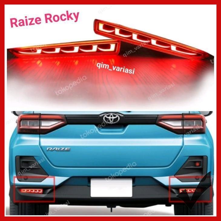 Jual [QV] Reflektor Reflector Lampu Led Bumper Toyota Raize Daihatsu ...