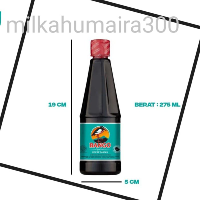 Jual KECAP BANGO BOTOL TANGGUNG 275 ML KECAP KENTAL MANIS BANGO BOTOL ...