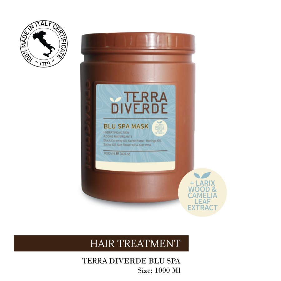 Jual Terra Diverde Masker Rambut BLU SPA (Menutrisi,Mengunci Warna ...