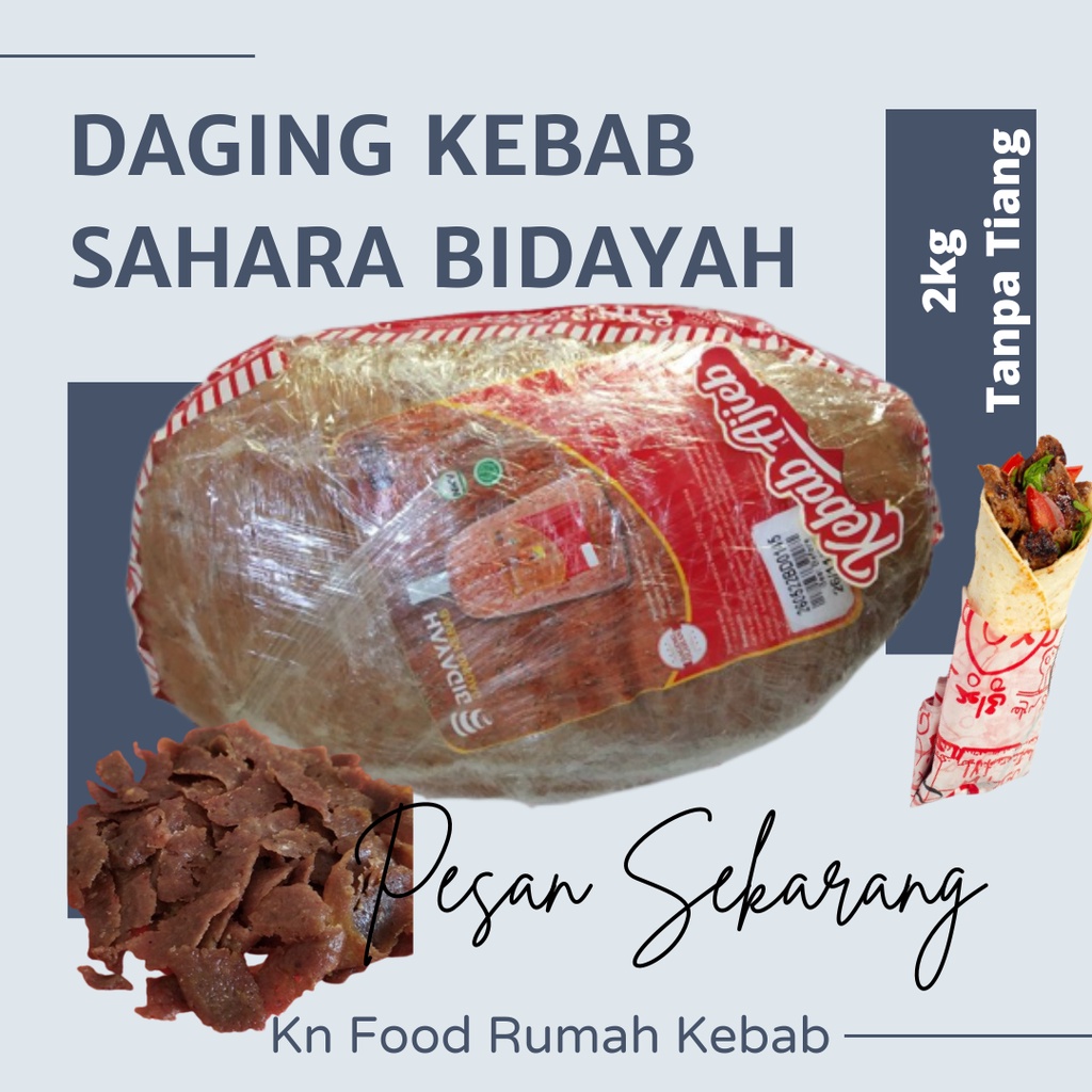 Jual Daging Sahara Bidayah 2 kg / Daging Kebab Non Tiang MIX Bidayah ...