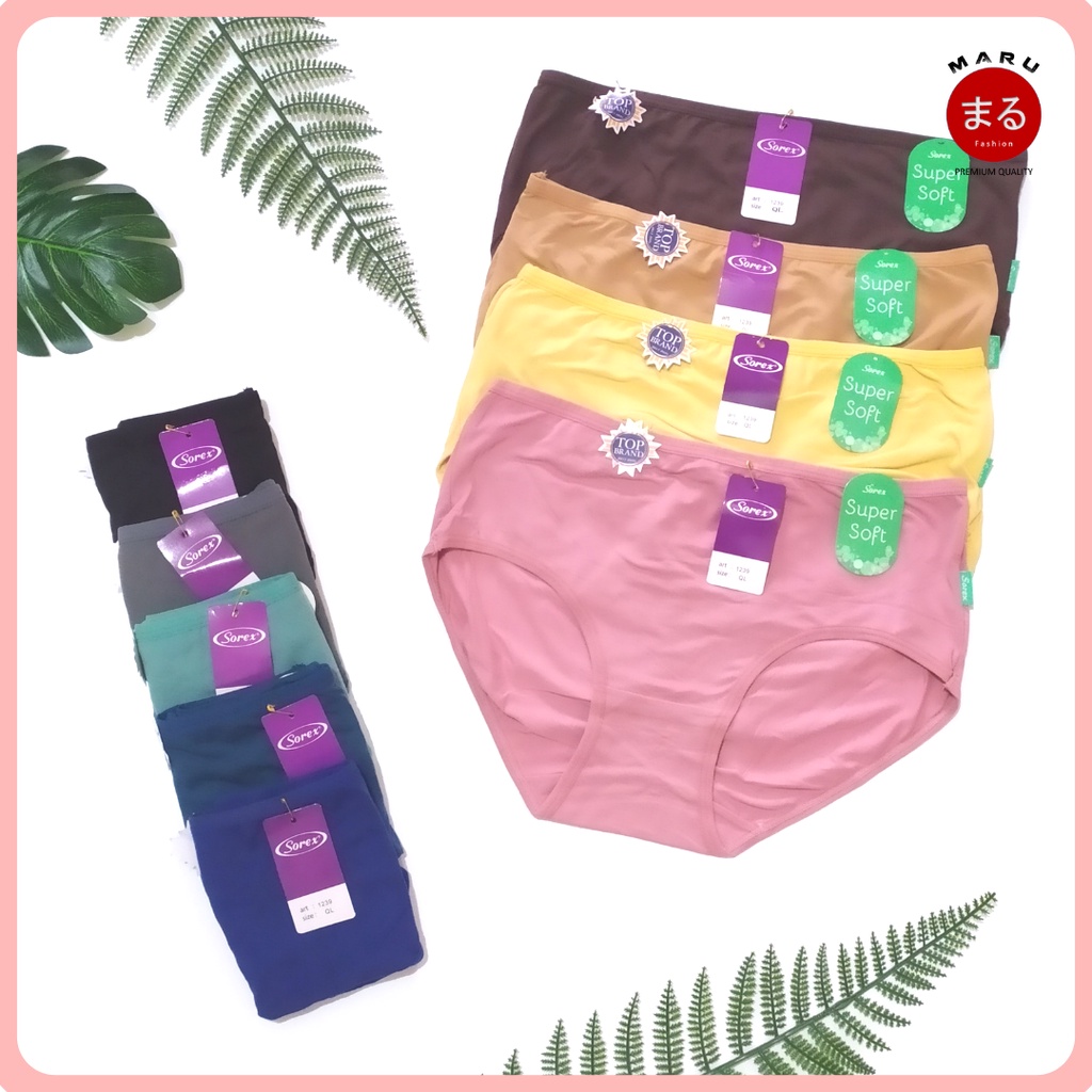 Jual 3 pcs , 6 pcs & 12 pcs Celana Dalam Sorex 1239 & 1248 CD Super Soft Celana Dalam Wanita ...